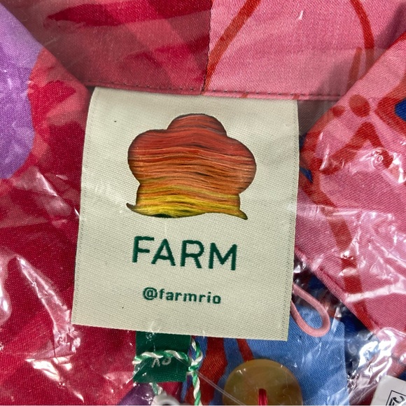 FARM Rio | Dresses | Nwt Farm Rio Floral Print Tie Waist Long Sleeve ...